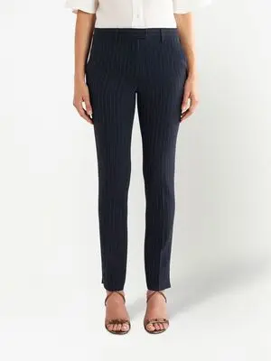 Etro Pinstripe Tailored Trousers - Black