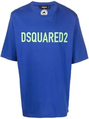 Dsquared2 Logo-print Detail T-shirt - Blue