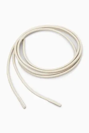 Cos COS Leather Rope Belt White