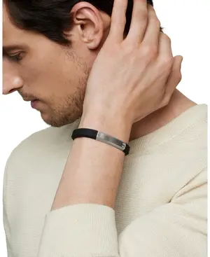 David Yurman Streamline Statement Bracelet - Black/silver
