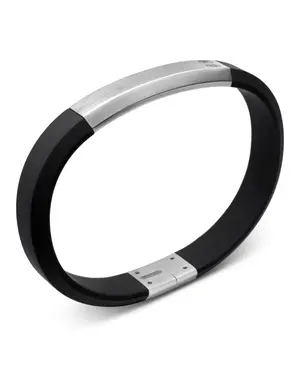 David Yurman Streamline Statement Bracelet - Black/silver