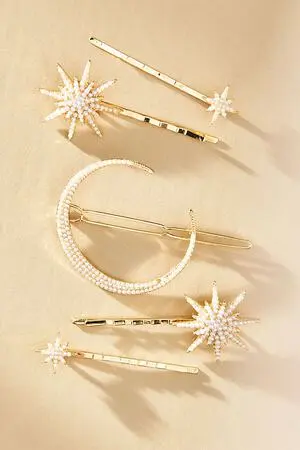 SEREFINA Serefina Astria Hairpin Set White