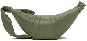 LEMAIRE LEMAIRE Green Small Croissant Bag 638 Hedge Green