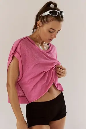 Free People My Time Tee - Dragonfruit
