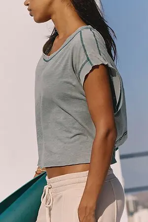 Free People FP Movement My Time Tee Midnight Jade
