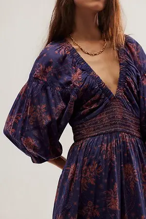 Free People Golden Hour Printed Maxi Dress
