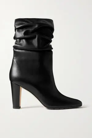 Manolo Blahnik Calasso 90 Leather Ankle Boots