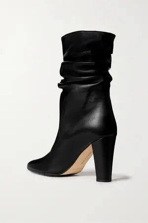 Manolo Blahnik Calasso 90 Leather Ankle Boots