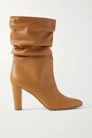 Manolo Blahnik Calasso 90 Leather Ankle Boots