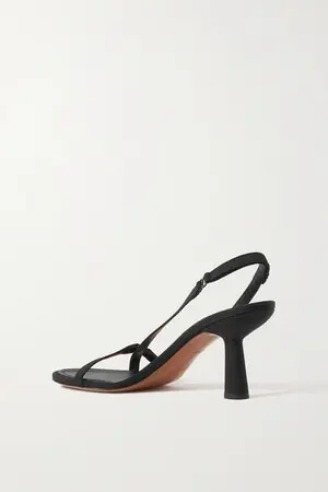 NEOUS Karaka Canvas And Leather Slingback Sandals