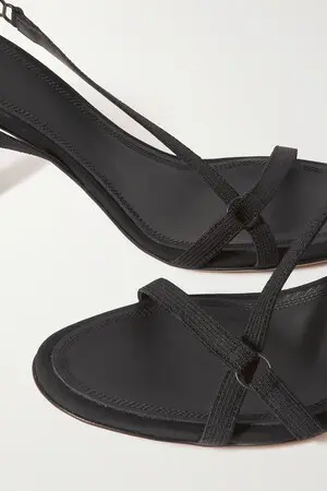 NEOUS Karaka Canvas And Leather Slingback Sandals
