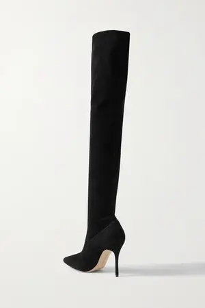 Manolo Blahnik Pascalarehi 105 Suede Over-the-knee Boots