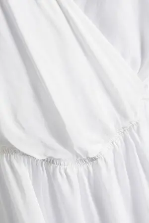Rachel Zoe Wrap-effect Washed Satin Camisole