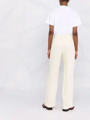 GOLDEN GOOSE Brittany Wide-leg Trousers - Yellow