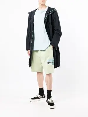 Undercover House Print Wide-leg Shorts