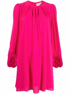 BLANCA VITA Gathered-detail Shift Dress