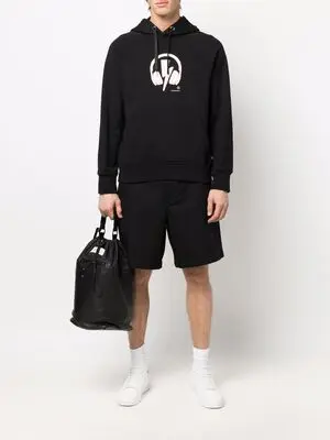 Neil Barrett D.j. Bolt Printed Hoodie