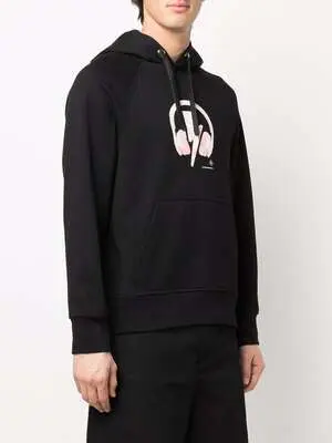 Neil Barrett D.j. Bolt Printed Hoodie