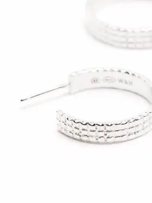 WOUTERS & HENDRIX Chain-texture Hoop Earrings