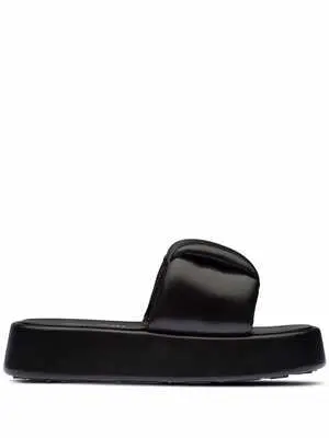 Miu Miu Padded Nappa Leather Sandals
