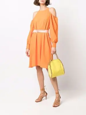 Stella McCartney Off-shoulder Midi Dress - Orange