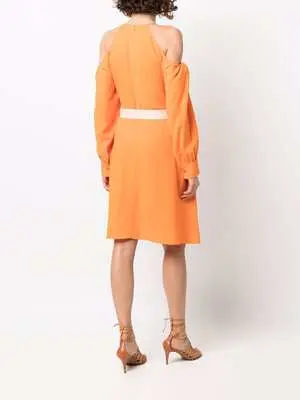 Stella McCartney Off-shoulder Midi Dress - Orange