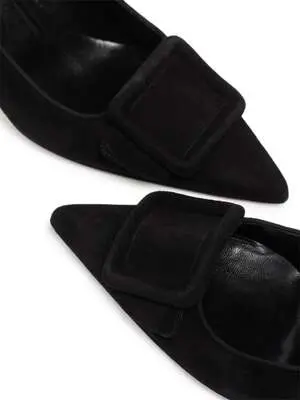 Manolo Blahnik Maysale 50mm Buckle-embellished Pumps