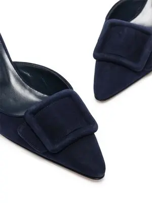 Manolo Blahnik Maysale Mules - Blue