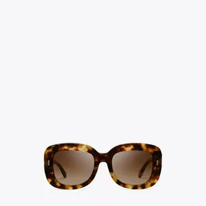 Tory Burch Tory Burch Miller Oversized Square Sunglasses Vintage Tortoise