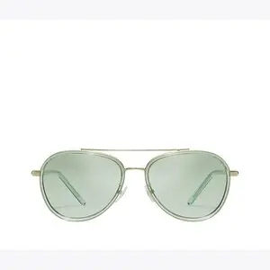 Tory Burch Eleanor Pilot Sunglasses Mint Green