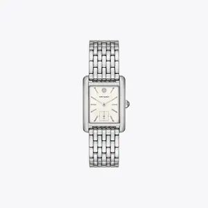 Tory Burch Eleanor Stainless Steel Watch - Ivory/silver
