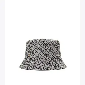 Tory Burch Tory Burch T Monogram Short-Brim Bucket Hat Navy Blue