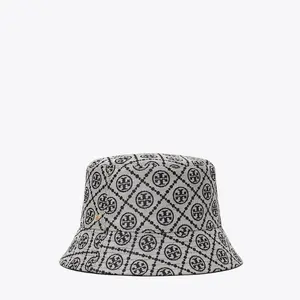 Tory Burch T Monogram Short-brim Bucket Hat - Tory Navy