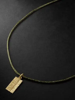 Carolina Bucci Florentine Finish Ruler Pendant Necklace - Gold