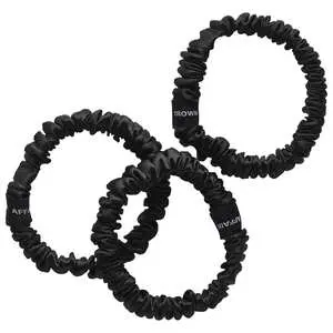 CROWN AFFAIR The Silk Scrunchie No. 001 Set - Black