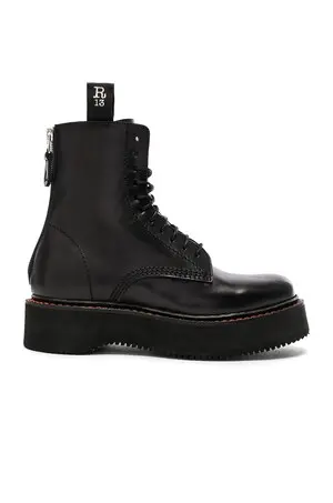 R13 Leather Boots - Black