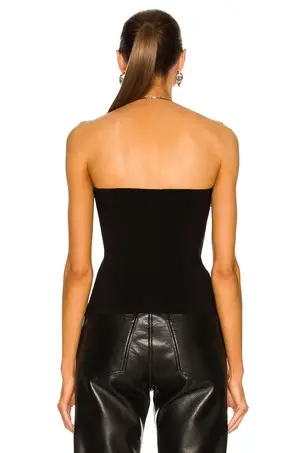 Norma Kamali Strapless Top - Black
