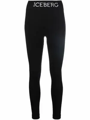 Iceberg Logo Print Leggings
