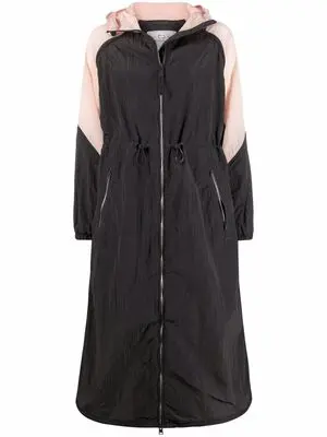 Woolrich Two-tone Panelled Coat - 1643 Black Block
