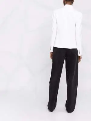 Philipp Plein Double-breasted Fitted Blazer - White