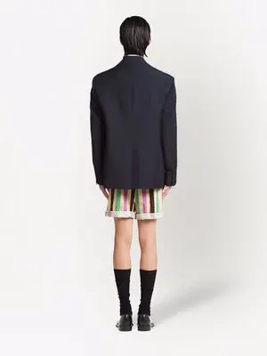 Prada Single-breasted Wool Blazer - Blue