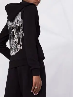 Philipp Plein Sequin Embellished Skull Tracksuit Set