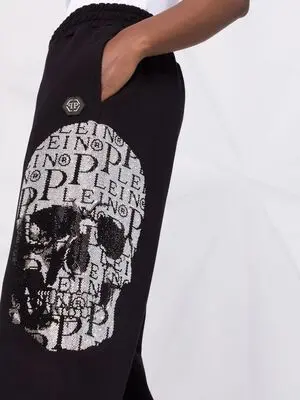 Philipp Plein Sequin Embellished Skull Tracksuit Set
