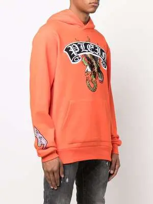 Philipp Plein Embroidered Logo Hoodie