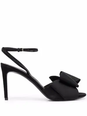 Women's Black Bow Sandals