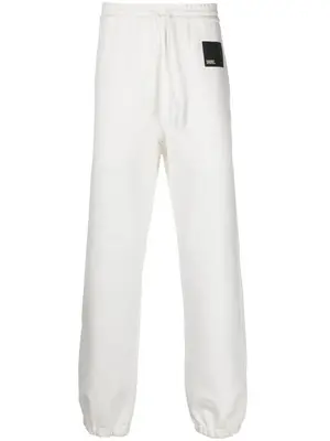 OAMC Logo-patch Cotton Track Pants - White