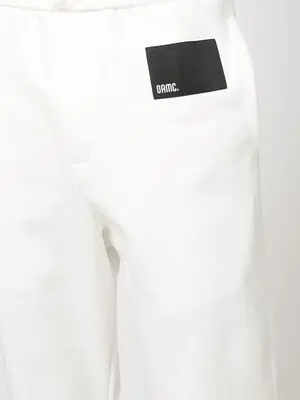 OAMC Logo-patch Cotton Track Pants - White