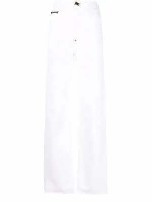 Philipp Plein Straight-leg Denim Jeans - White