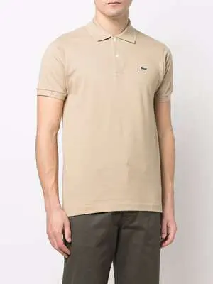 Lacoste Logo-patch Polo Shirt - Neutrals