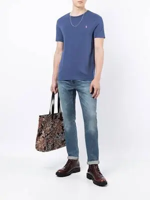 Polo Ralph Lauren Logo-embroidered T-shirt - Blue